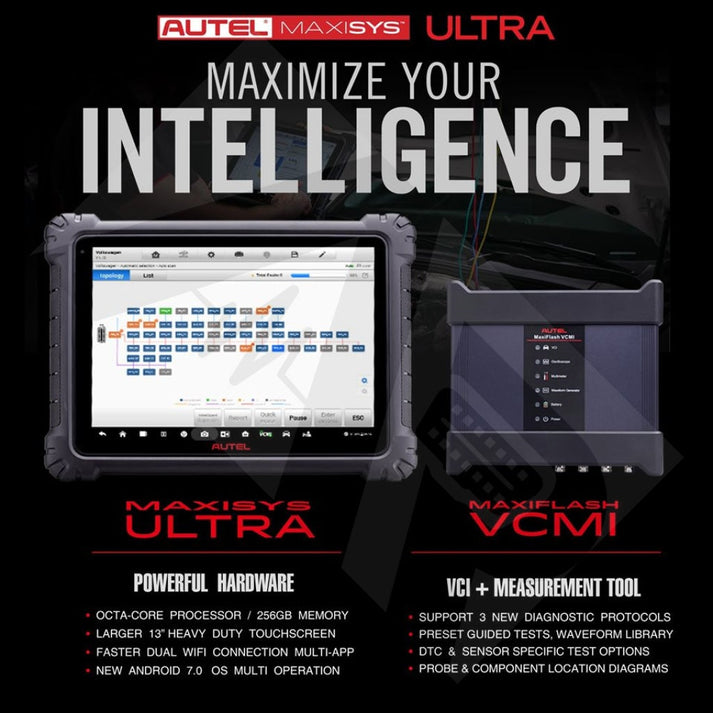 Autel MaxiSys ULTRA - Diagnostic Scan Tool - Oscilloscope, Waveform Ge ...